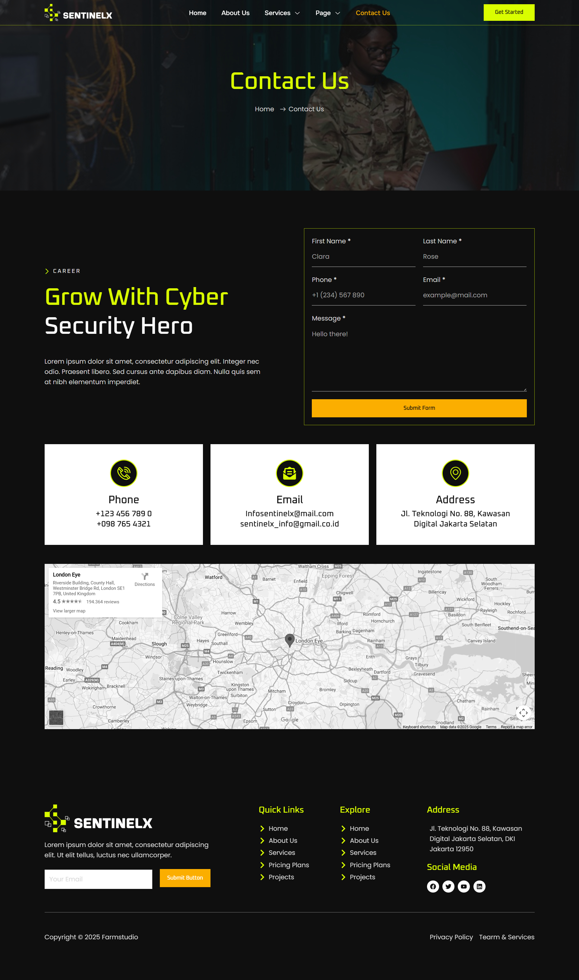 Sentinelx - Cyber Security Elementor Template Kit by farmofficialstudios